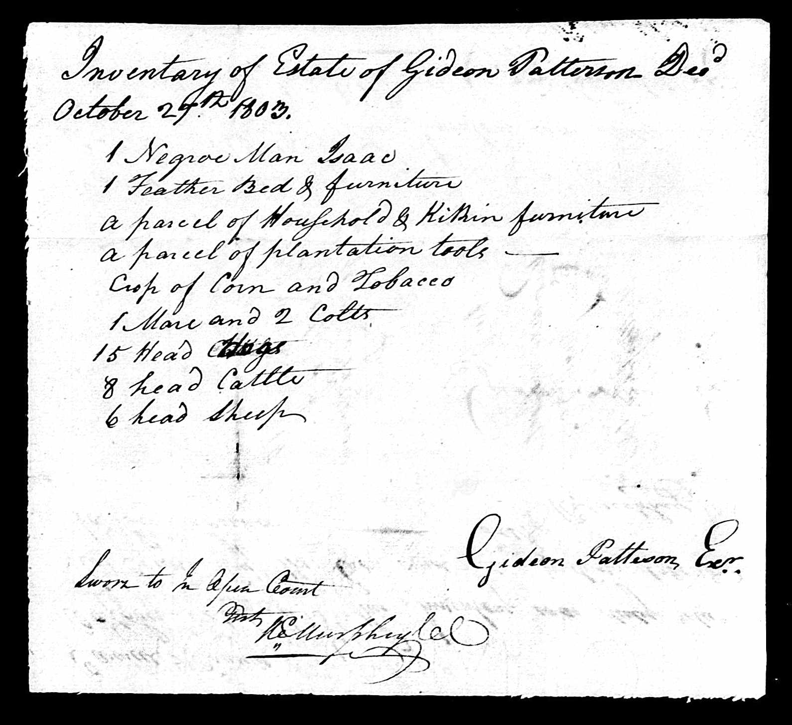 Gideon Patterson (Pattison) – Lundeen Family Tree