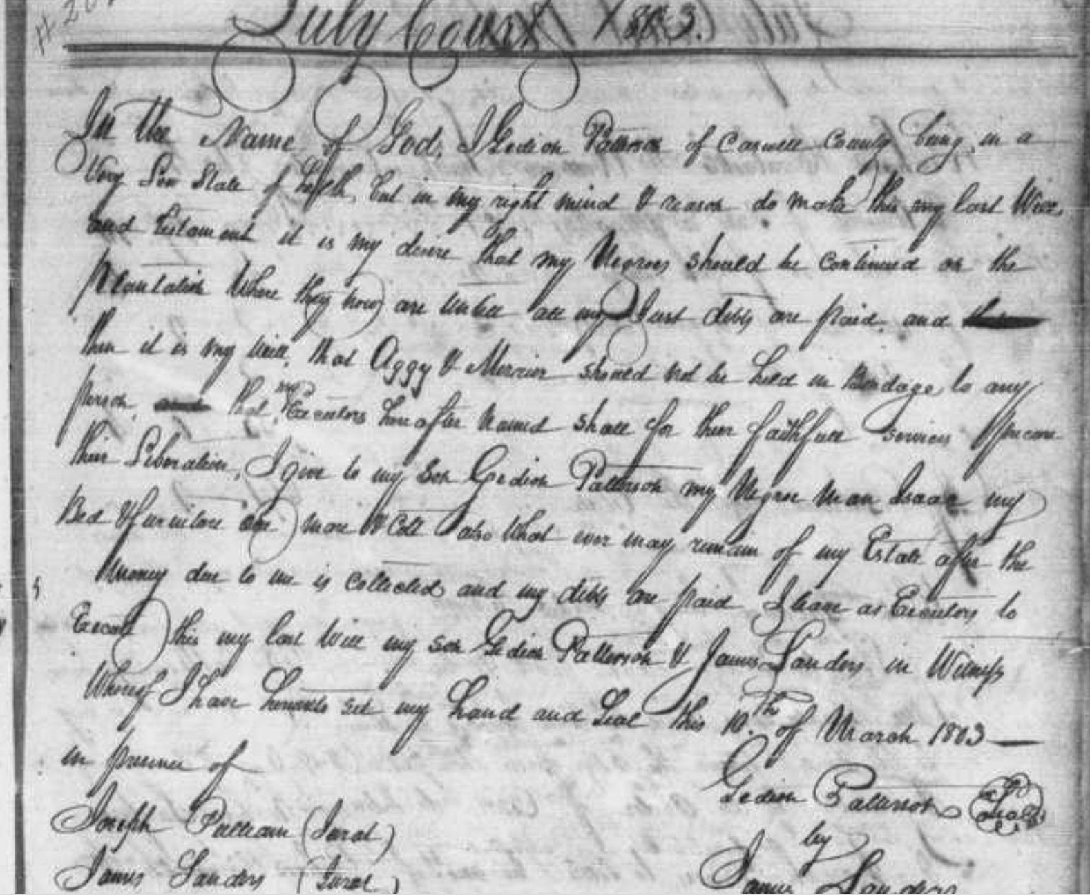 Gideon Patterson (Pattison) – Lundeen Family Tree